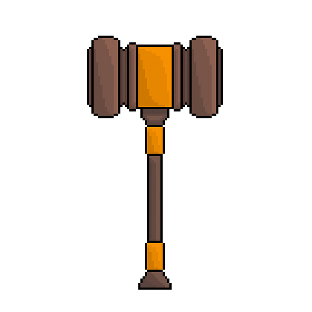 Download Pixel Art, Pixel Gavel, Judge'S Hammer. Royalty-Free Stock ...
