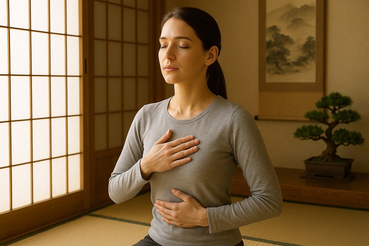 Download Ai Generated, Deep Breathing, Mindfulness. Royalty-Free Stock ...