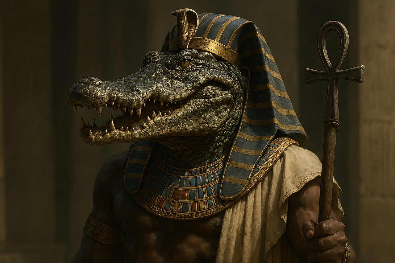 Download Sobek, Egypt, Egyptian God. Royalty-Free Stock Illustration ...