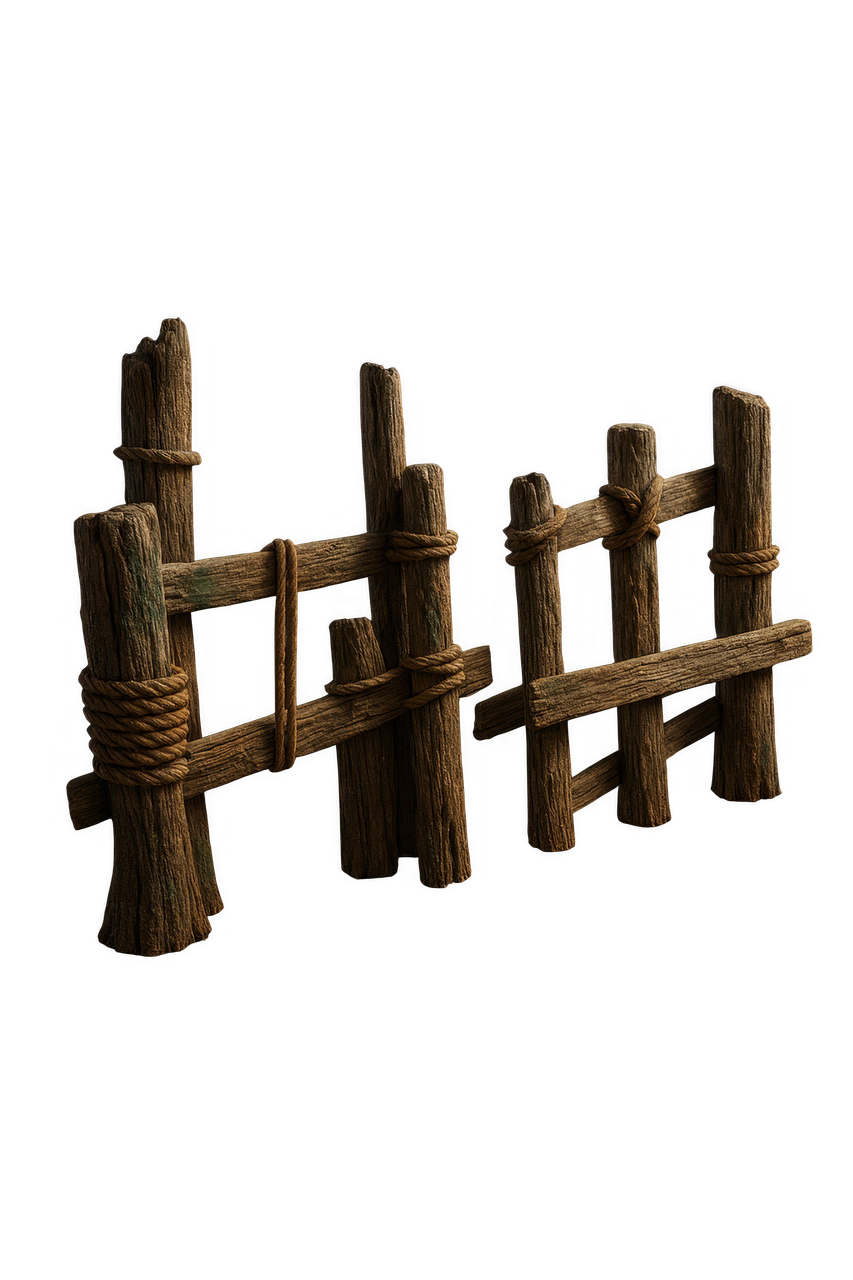 Download Wooden Fence, Rustic Fence, Medieval Fence. Royalty-Free Stock ...