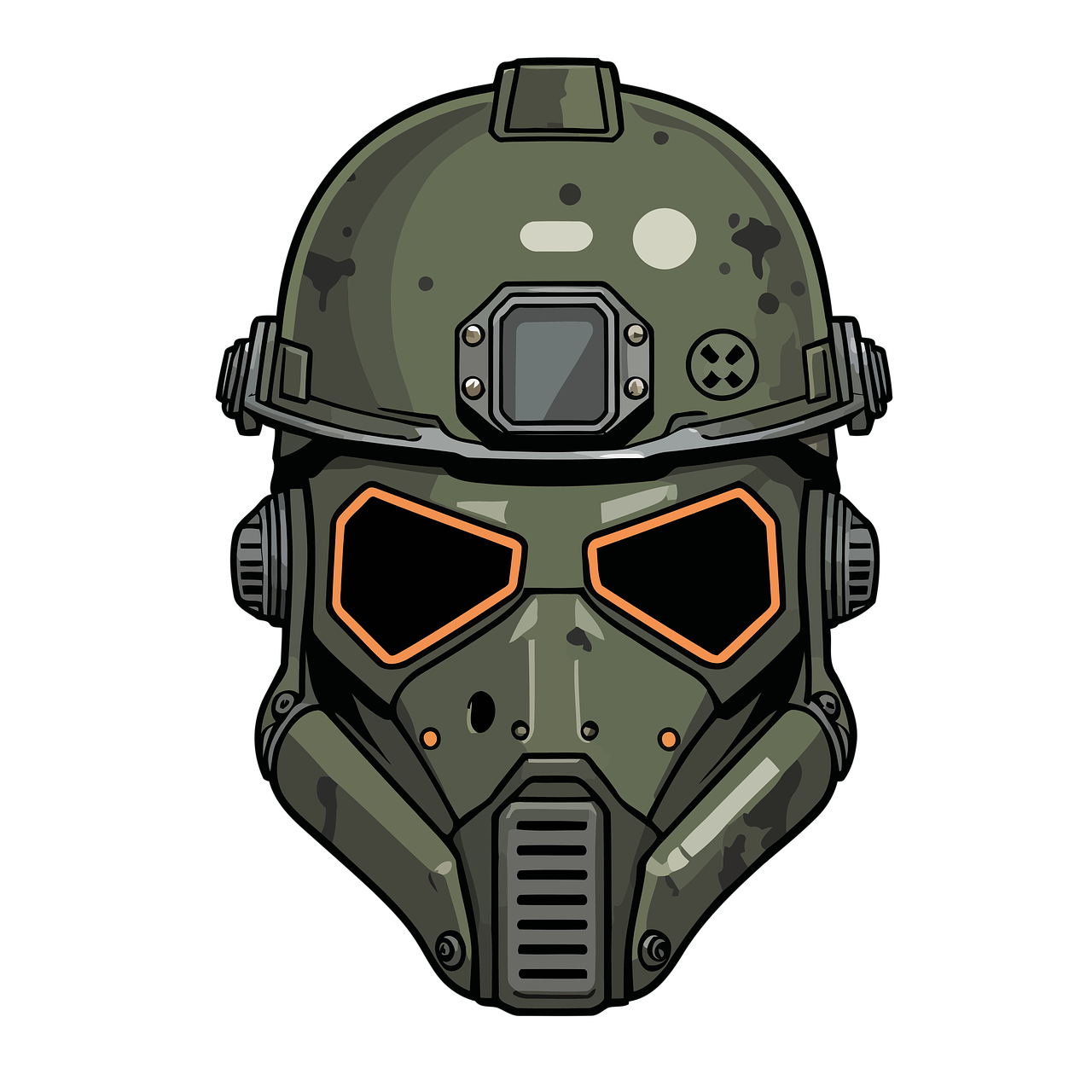 Download Helmet, Mask, Military. Royalty-Free Stock Illustration Image ...