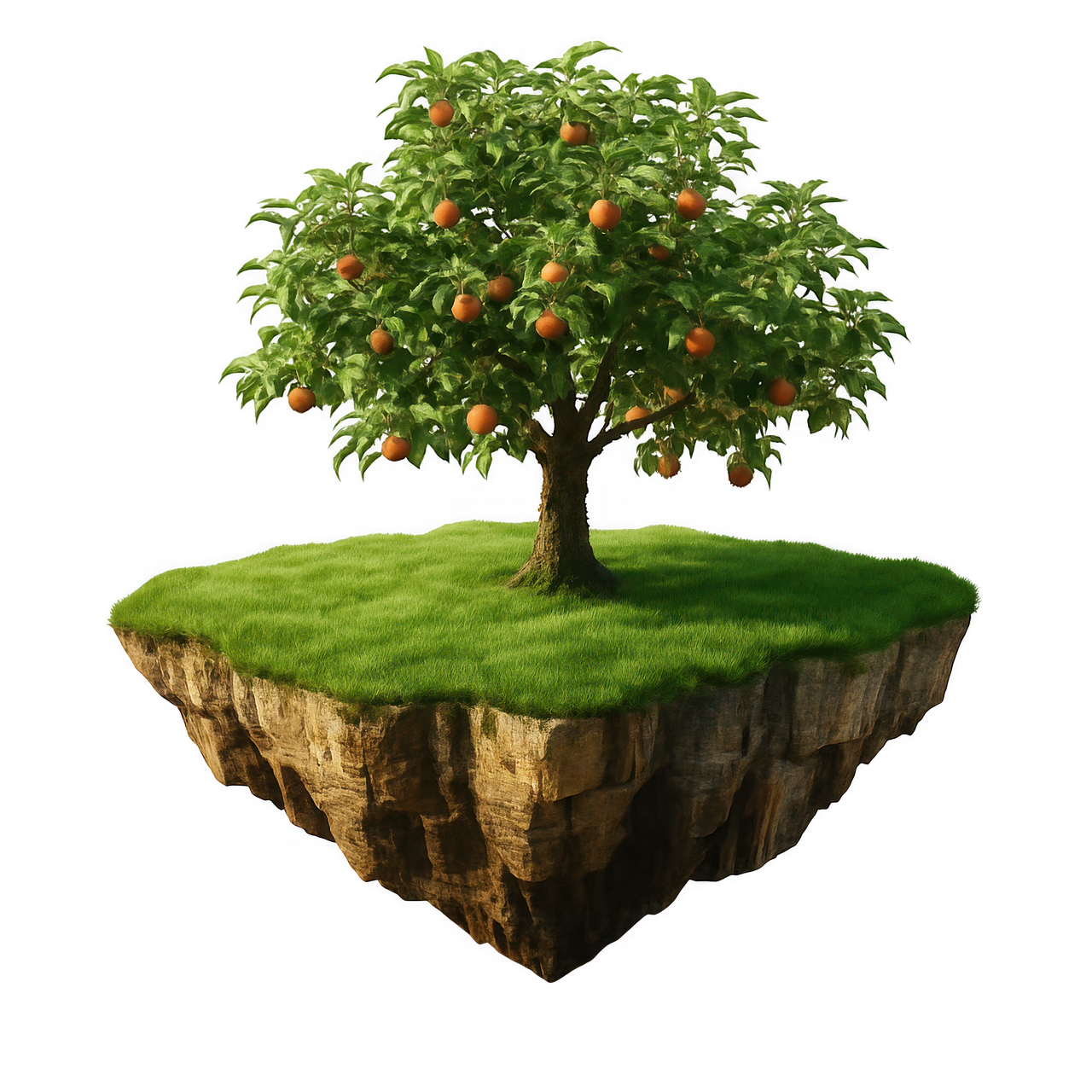 Download Floating Island, Fantasy Island, Fruit Tree. Royalty-Free ...