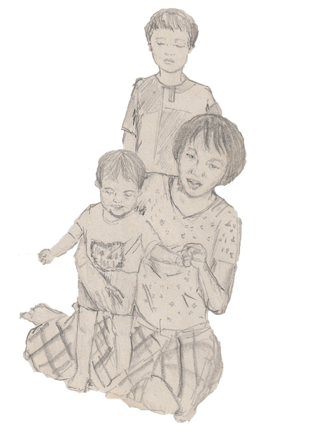 Dessin Au Crayon Affection Frère - Image gratuite sur Pixabay