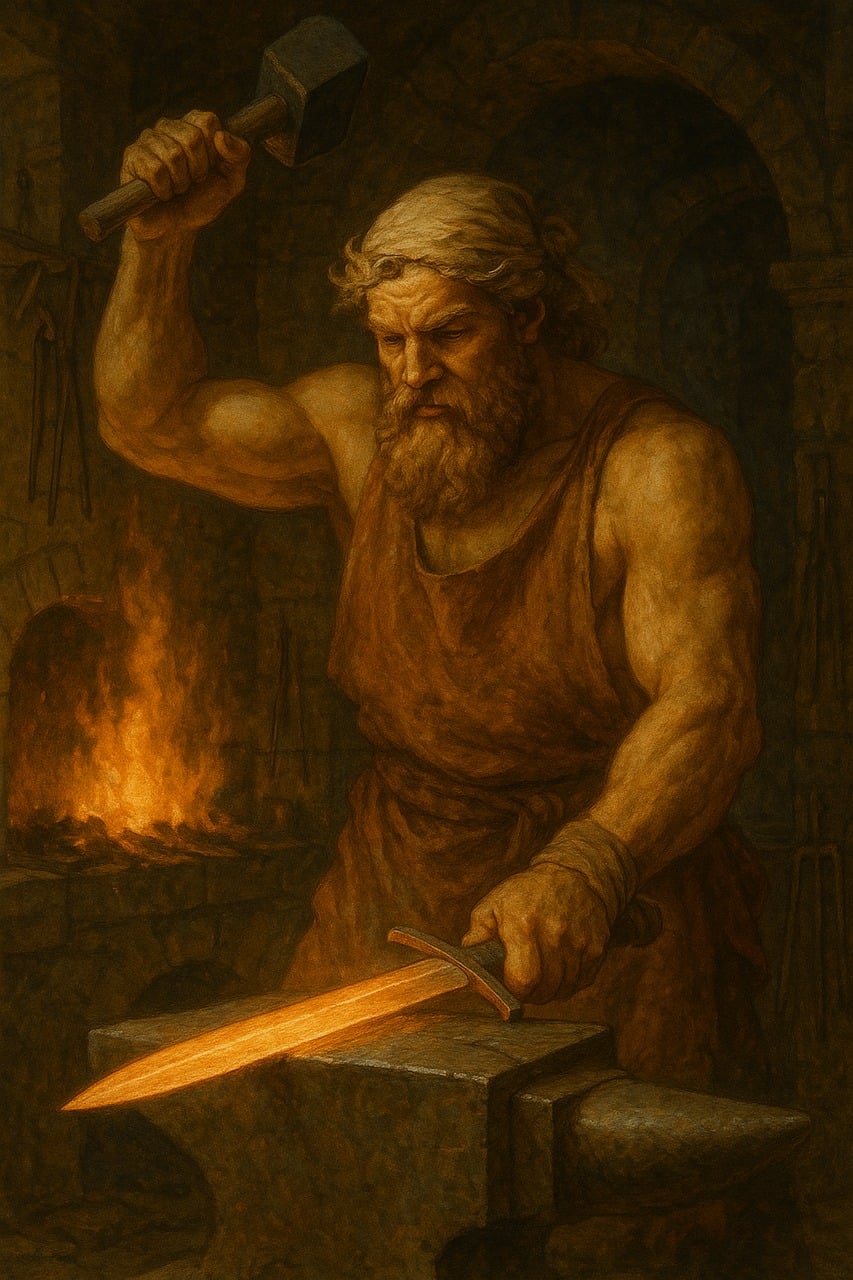 Download Blacksmith, Forge, Greece. Royalty-Free Stock Illustration ...