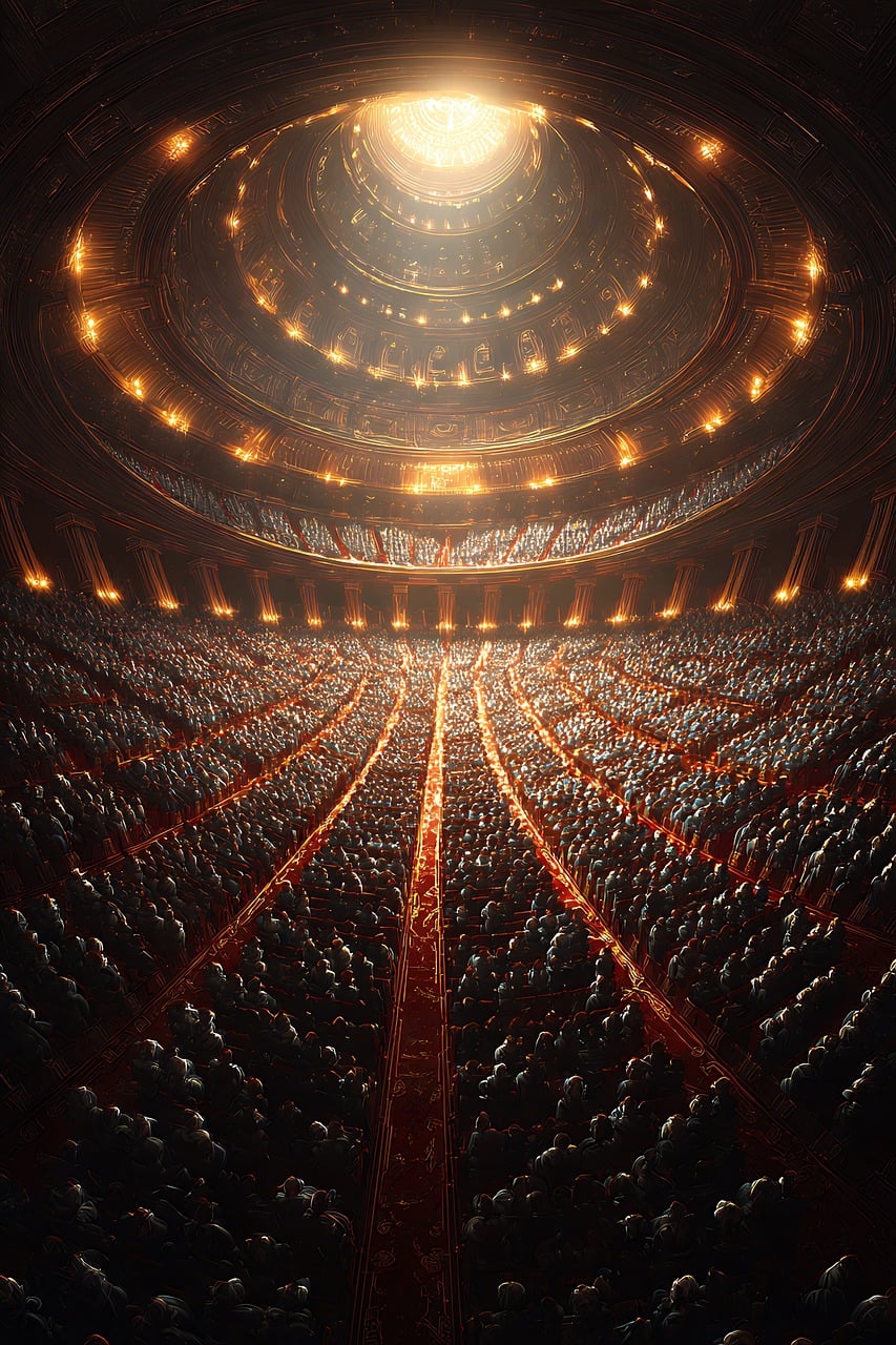 Download Ai Generated, Arena, Crowd. Royalty-Free Stock Illustration ...