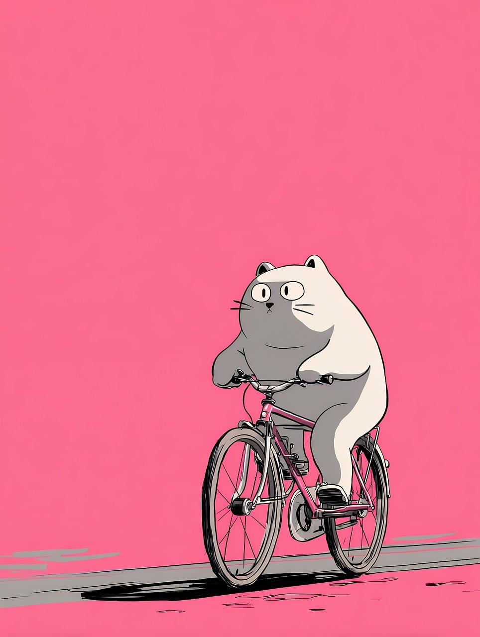 Download Cat, Bicycle, Bike. Royalty-Free Stock Illustration Image ...