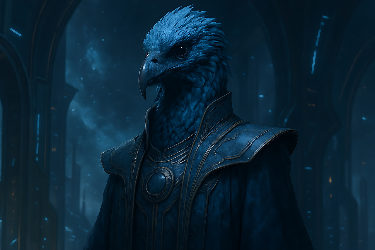 Download Blue Avian, Alien, Sci-Fi. Royalty-Free Stock Illustration ...