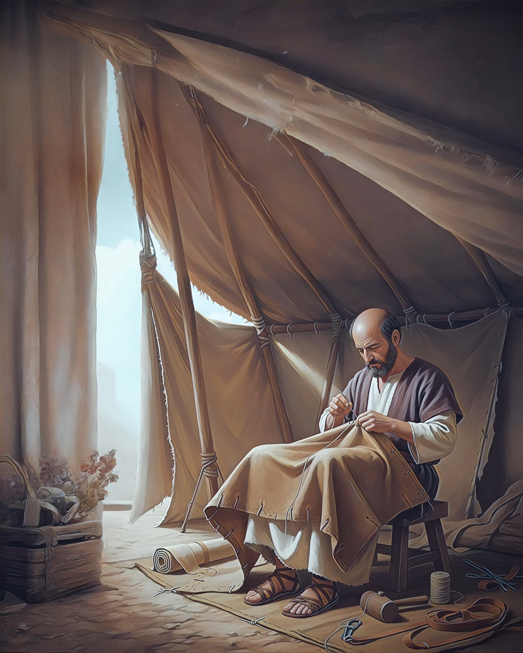 Download Paul, Apostle, Tent. Royalty-Free Stock Illustration Image ...