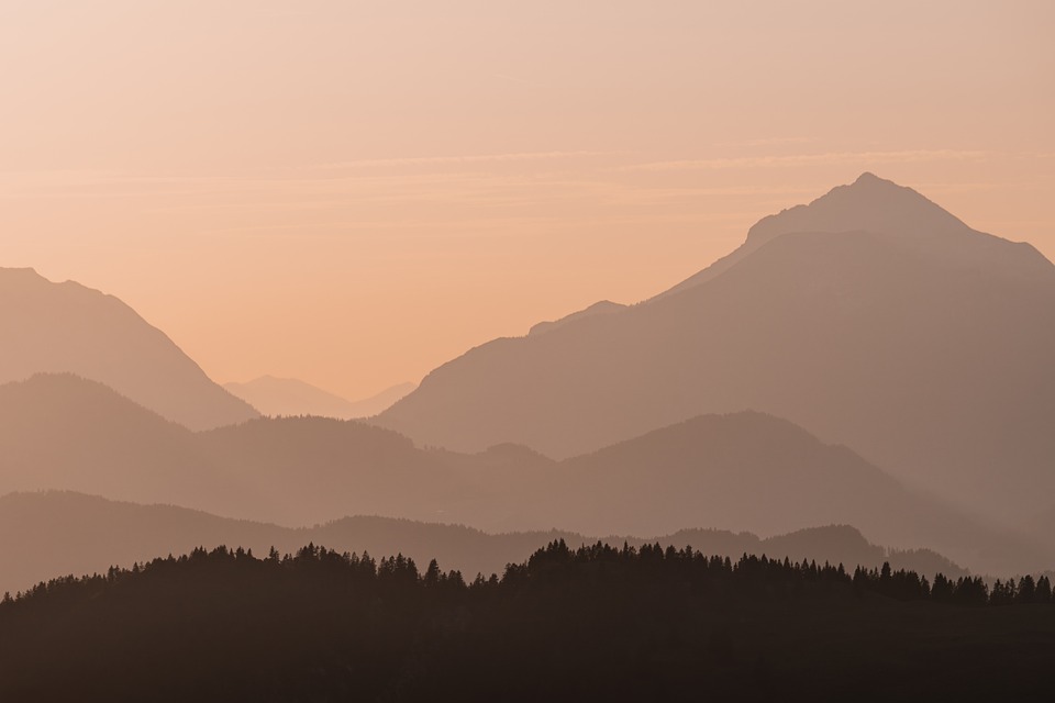 Sunrise Mountains Soft Light - Free photo on Pixabay
