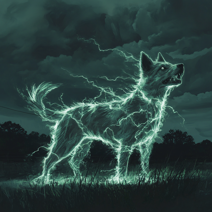 Download Dog, Electrified, Charged. Royalty-Free Stock Illustration ...
