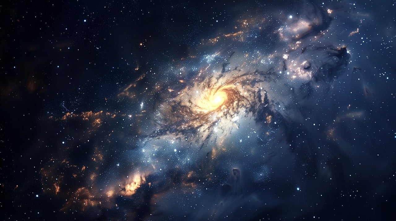 Download Space Art, Nebula Clouds, Celestial Towers. Royalty-Free Stock ...