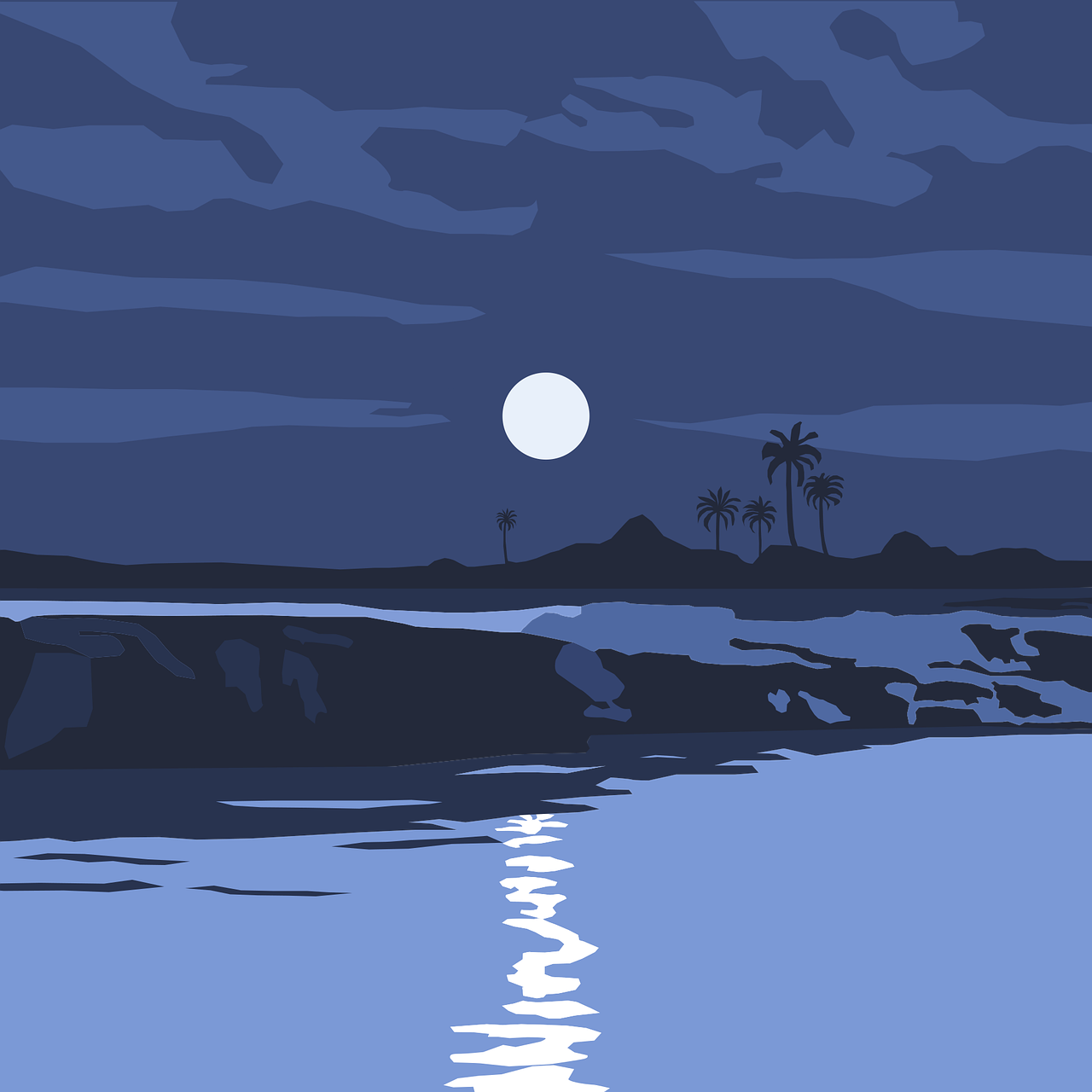Moon Vector Art: Free Download of Full Moon Graphics & More - Pixabay