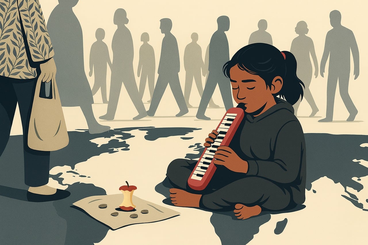 Download Street Musician, Child, Poverty. Royalty-Free Stock ...