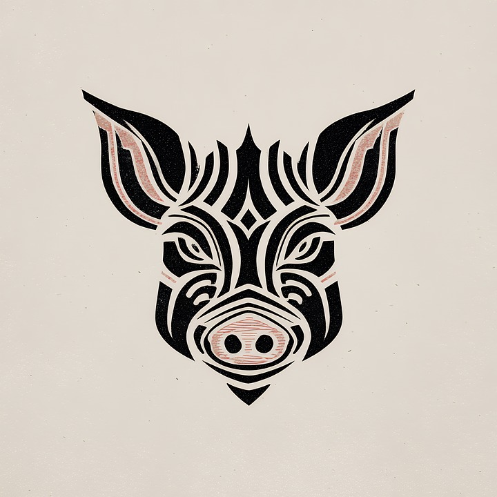 Download Pig, Boar, Tribal. Royalty-Free Stock Illustration Image - Pixabay