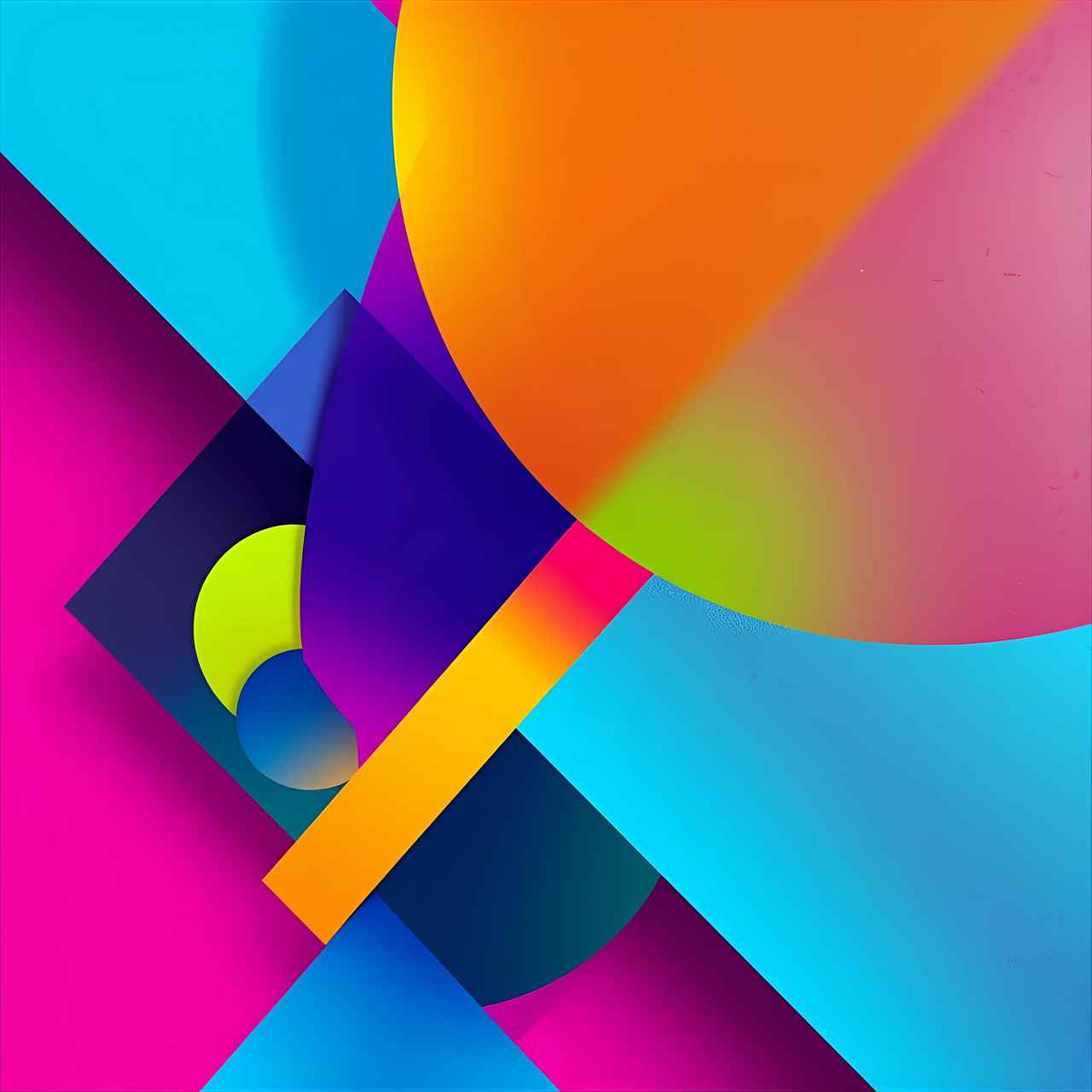 Download Colorful Abstract Wallpaper, Vibrant Digital Art, Abstract ...