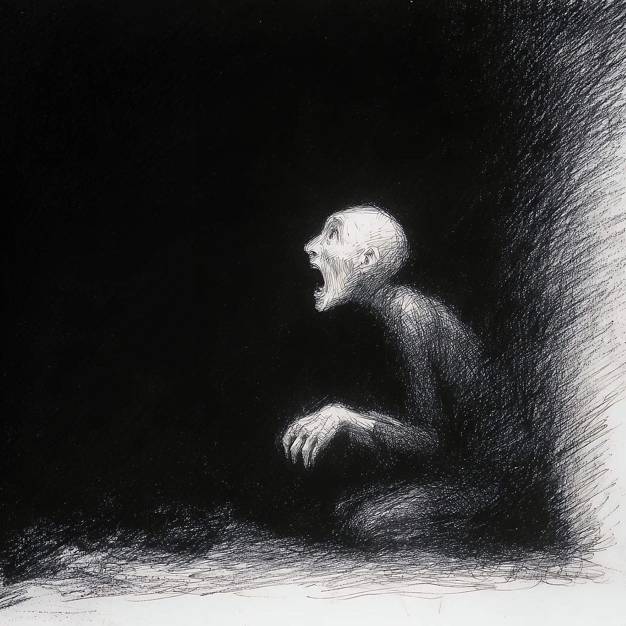 Download Man, Screaming, Dark. Royalty-Free Stock Illustration Image ...