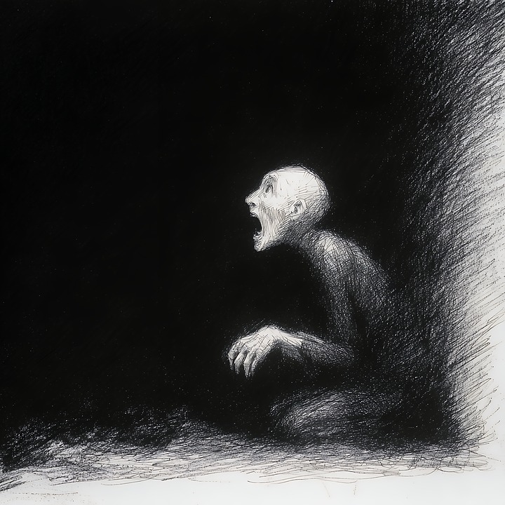 Download Man, Screaming, Dark. Royalty-Free Stock Illustration Image ...