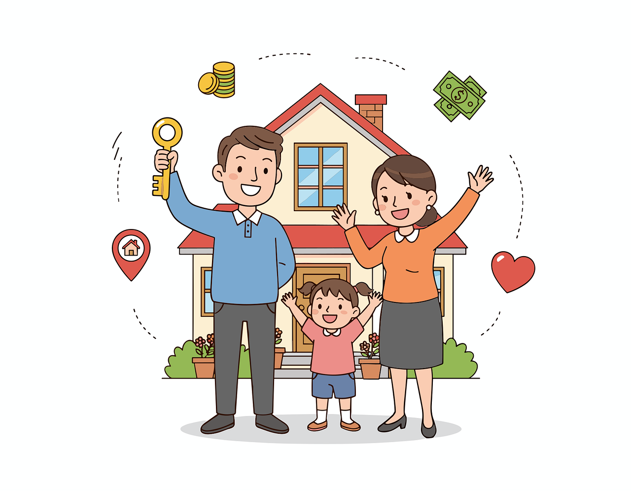 Download Family, New Home, House Key. Royalty-Free Vector Graphic - Pixabay
