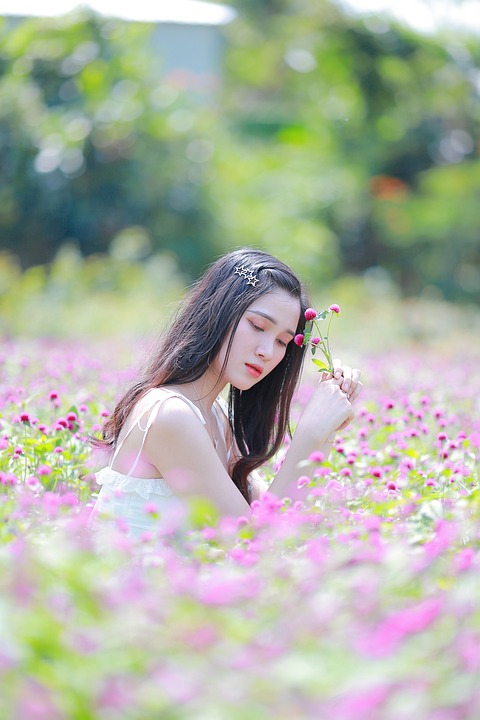 Woman Model Flowers - Free photo on Pixabay