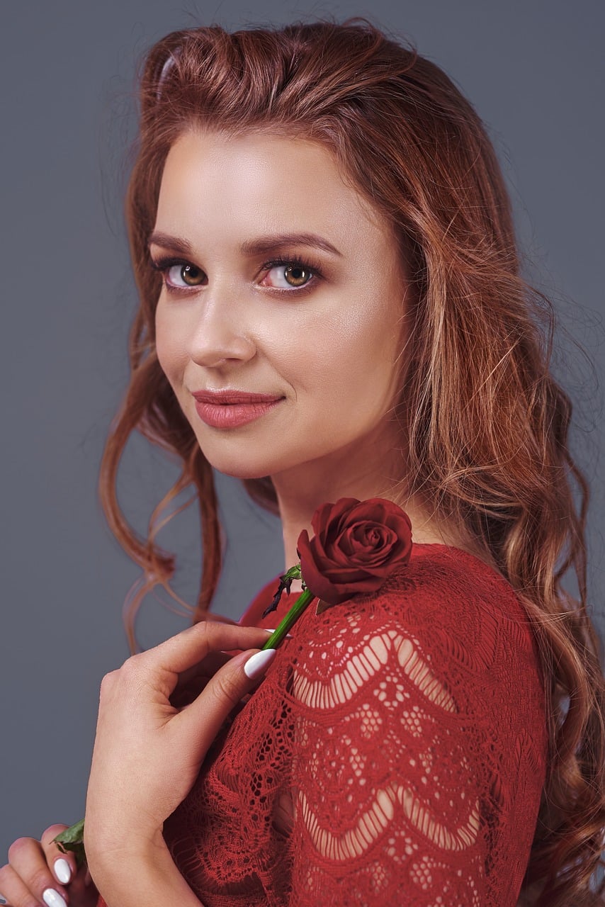 Mujer Rosa Flor - Foto gratis en Pixabay