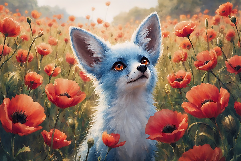 Download Blue Fox, Fennec Fox, Fantasy Fox. Royalty-Free Stock ...