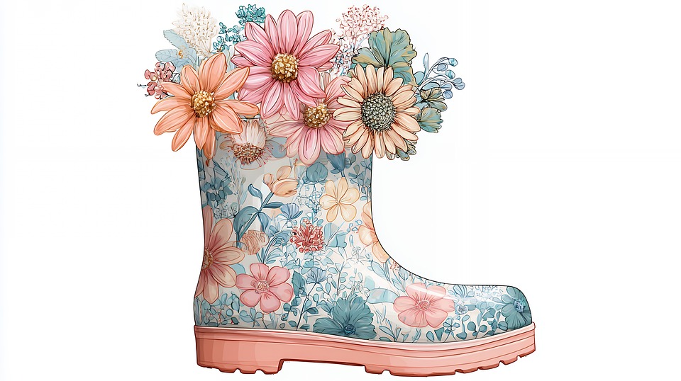Download Boot, Flowers, Floral. Royalty-Free Stock Illustration Image ...