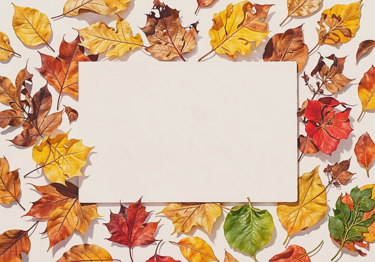 Download Card Mockup, Fall, Autumn. Royalty-Free Stock Illustration ...