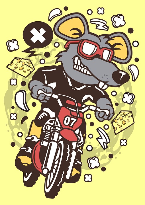 Rat Motocross Rider T-Shirt Design - Free photo on Pixabay