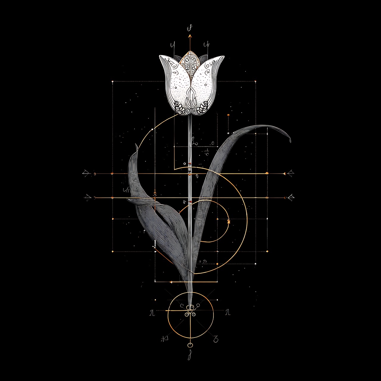 Download Tulip, Geometric, Sacred. Royalty-Free Stock Illustration ...