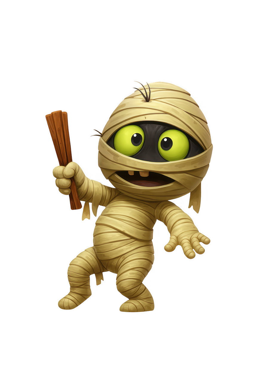 Download Cartoon Mummy, Halloween Monster, Funny Undead. Royalty-Free ...