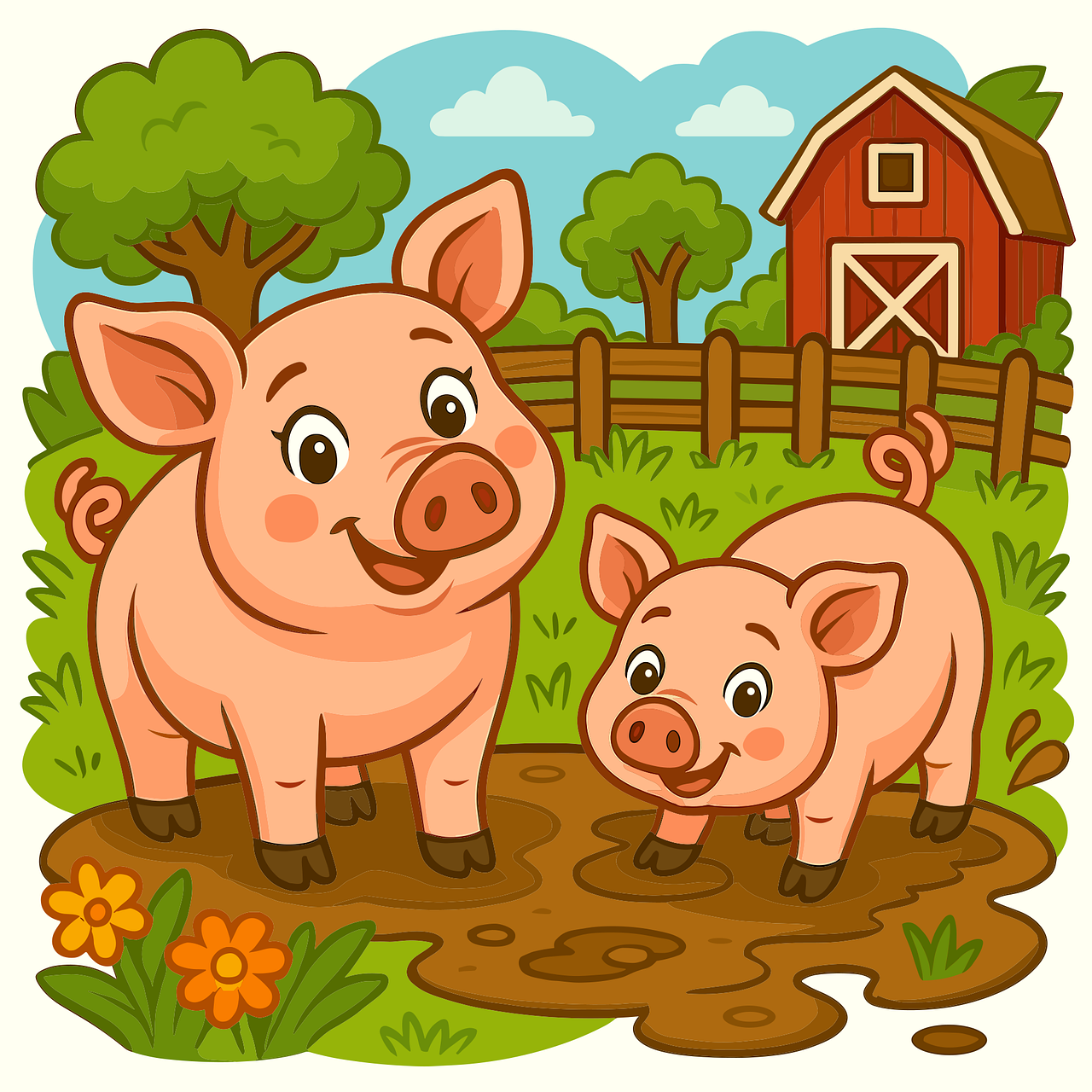 Cerdo Lechones Animales De Granja - Gráficos vectoriales gratis en Pixabay