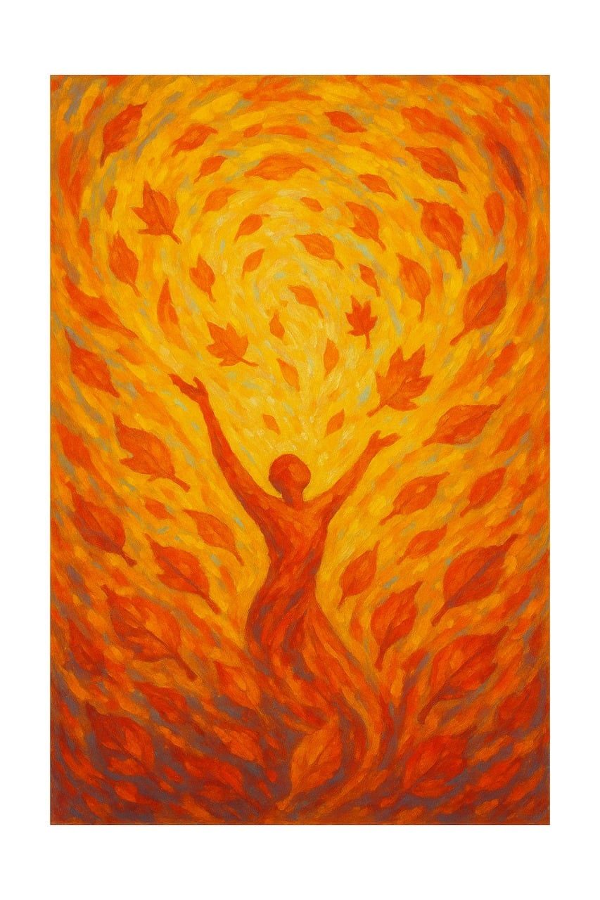 Download Autumn Art, Abstract Painting, Fall Leaves. Royalty-Free ...