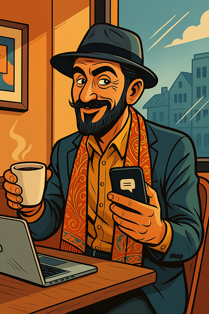 Download Digital Art, Comic Style, Man With Hat. Royalty-Free Stock ...