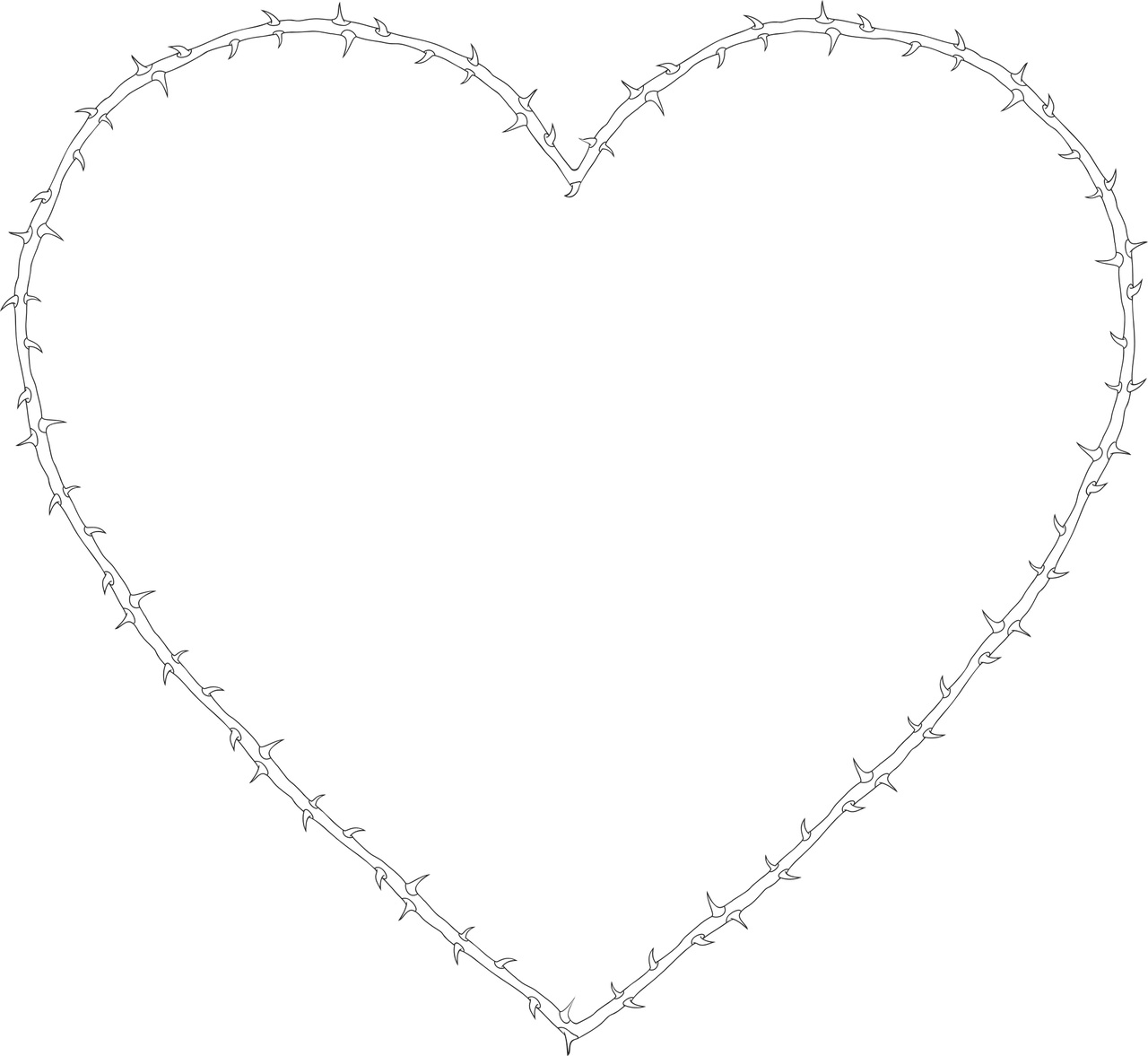 6,000 Heart Outline Vector - Pixabay