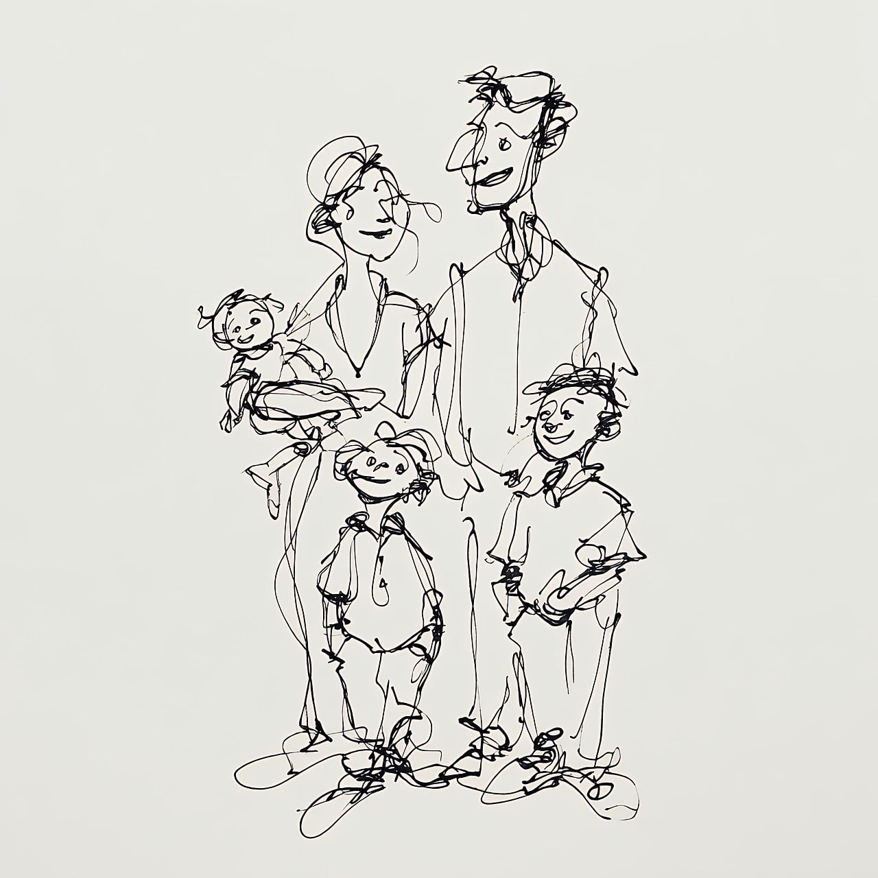 Download Family, Sketch, Drawing. Royalty-Free Stock Illustration Image ...