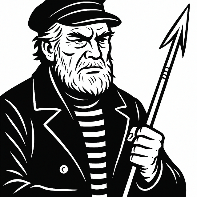 Download Captain Ahab, Herman Melville, Moby Dick. Royalty-Free Stock ...