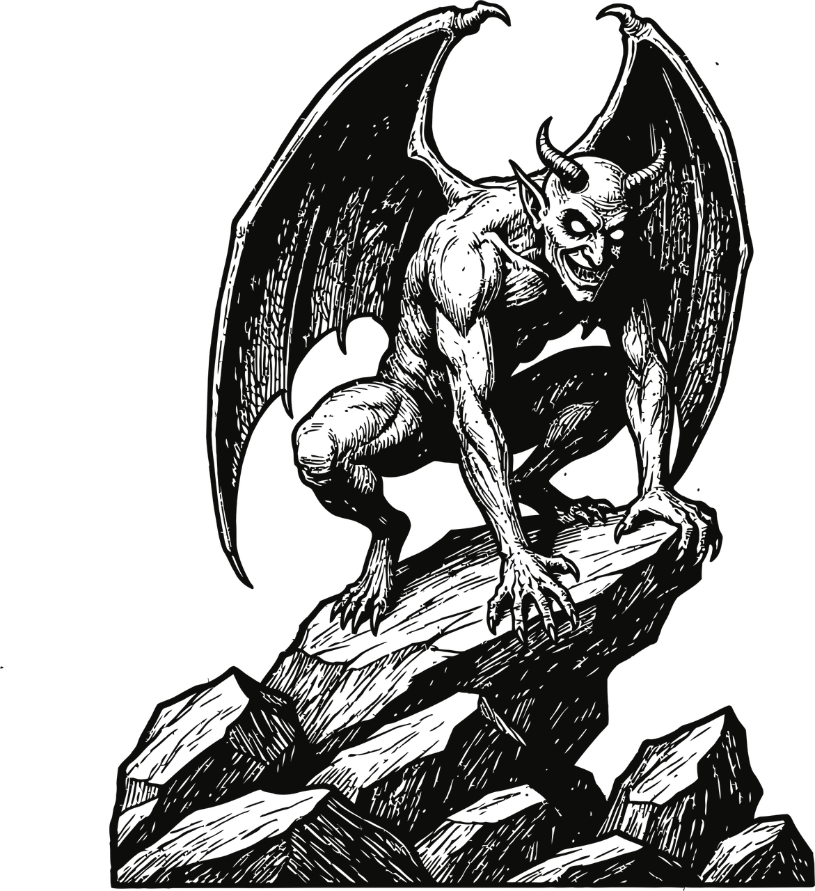 Download Devil, Gargoyle, Gothic. Royalty-Free Vector Graphic - Pixabay