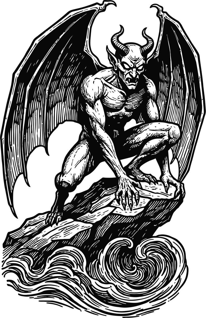 Download Devil, Gargoyle, Gothic. Royalty-Free Vector Graphic - Pixabay