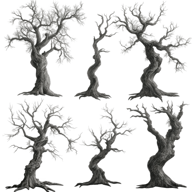 Download Fantasy Trees, Twisted Trees, Gnarled Forest. Royalty-Free ...