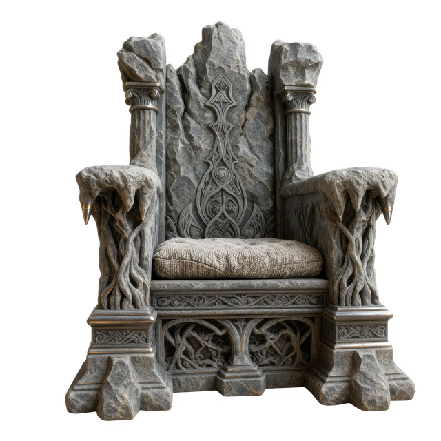 Download Stone Throne, Gothic Chair, Medieval Throne. Royalty-Free ...