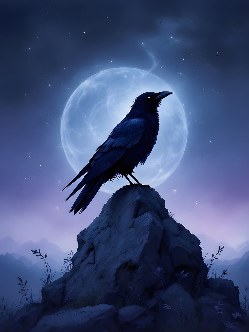 Download Raven, Black, Lonely. Royalty-Free Stock Illustration Image ...
