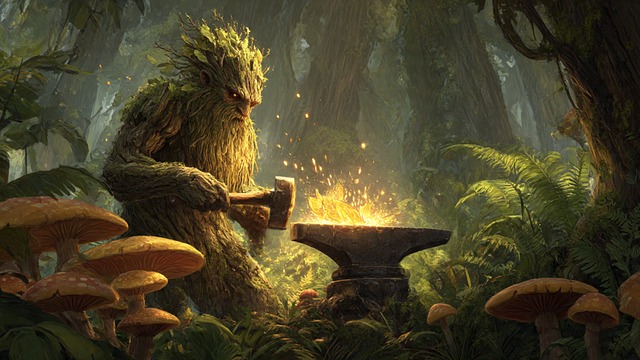Download Fantasy, Wood Spirit, Forge. Royalty-Free Stock Illustration ...