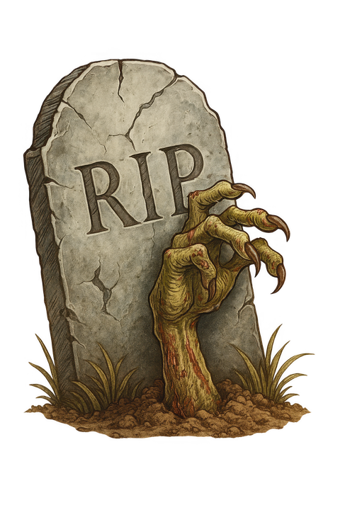 Download Zombie Hand, Graveyard Horror, Rip Tombstone. Royalty-Free ...