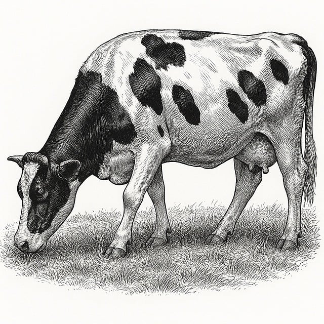 Ko Betning Gräsmark - Gratis bilder på Pixabay