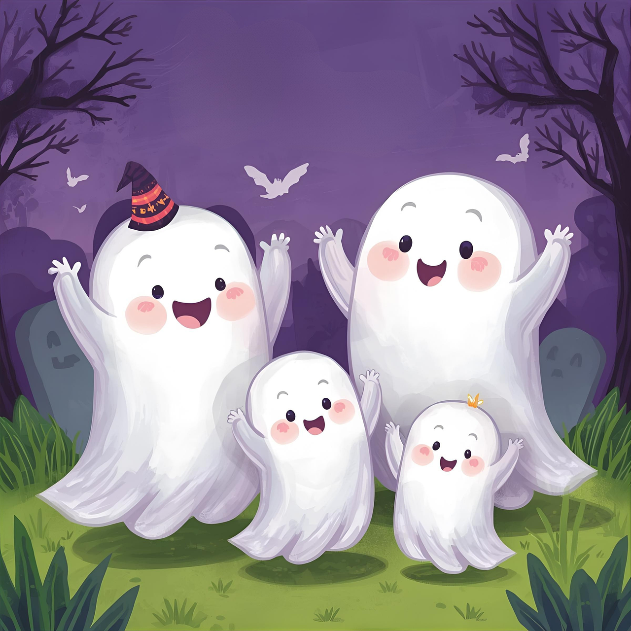 Download Halloween, Cute, Ghost. Royalty-Free Stock Illustration Image ...