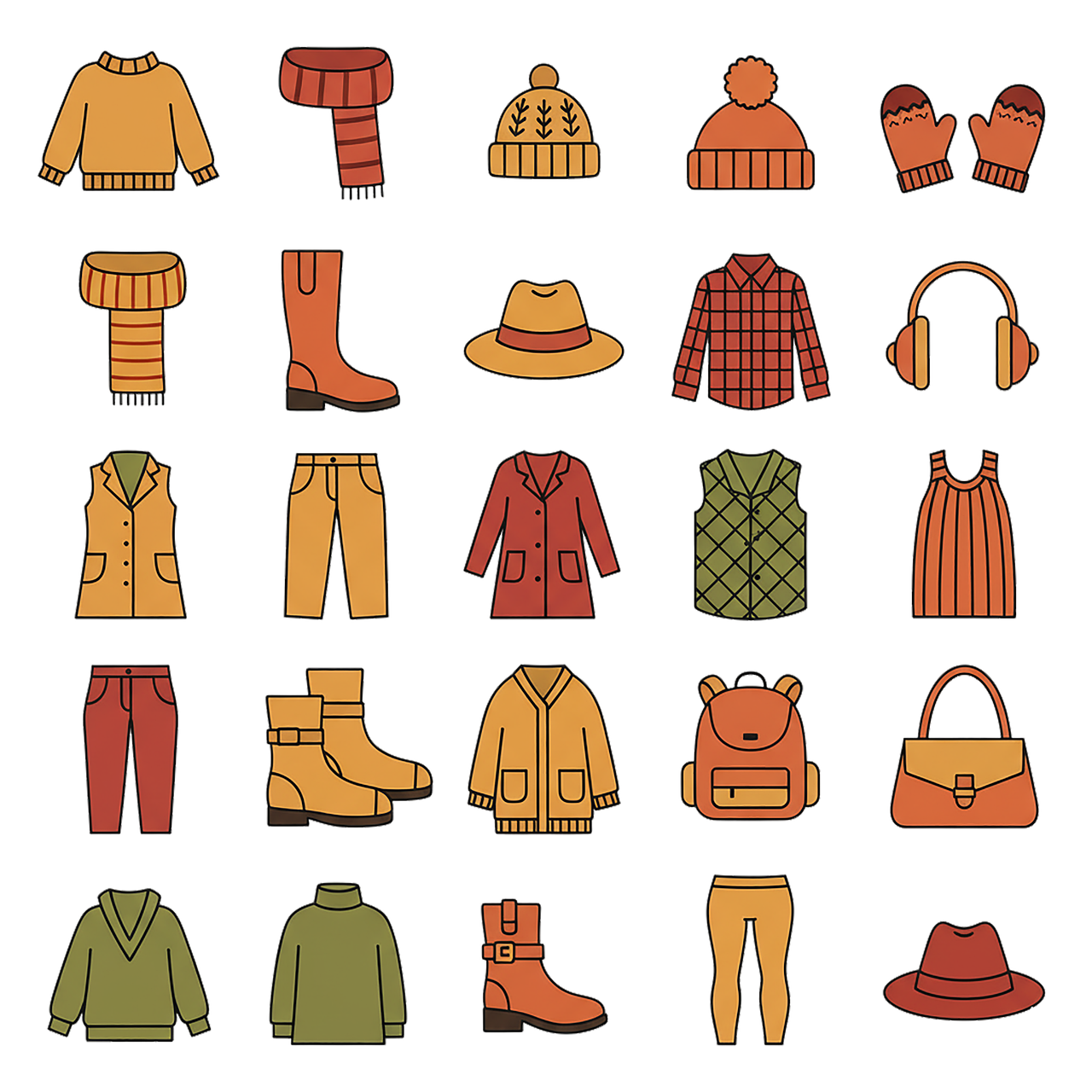 Download Autumn, Fall, Clothing. Royalty-Free Stock Illustration Image ...