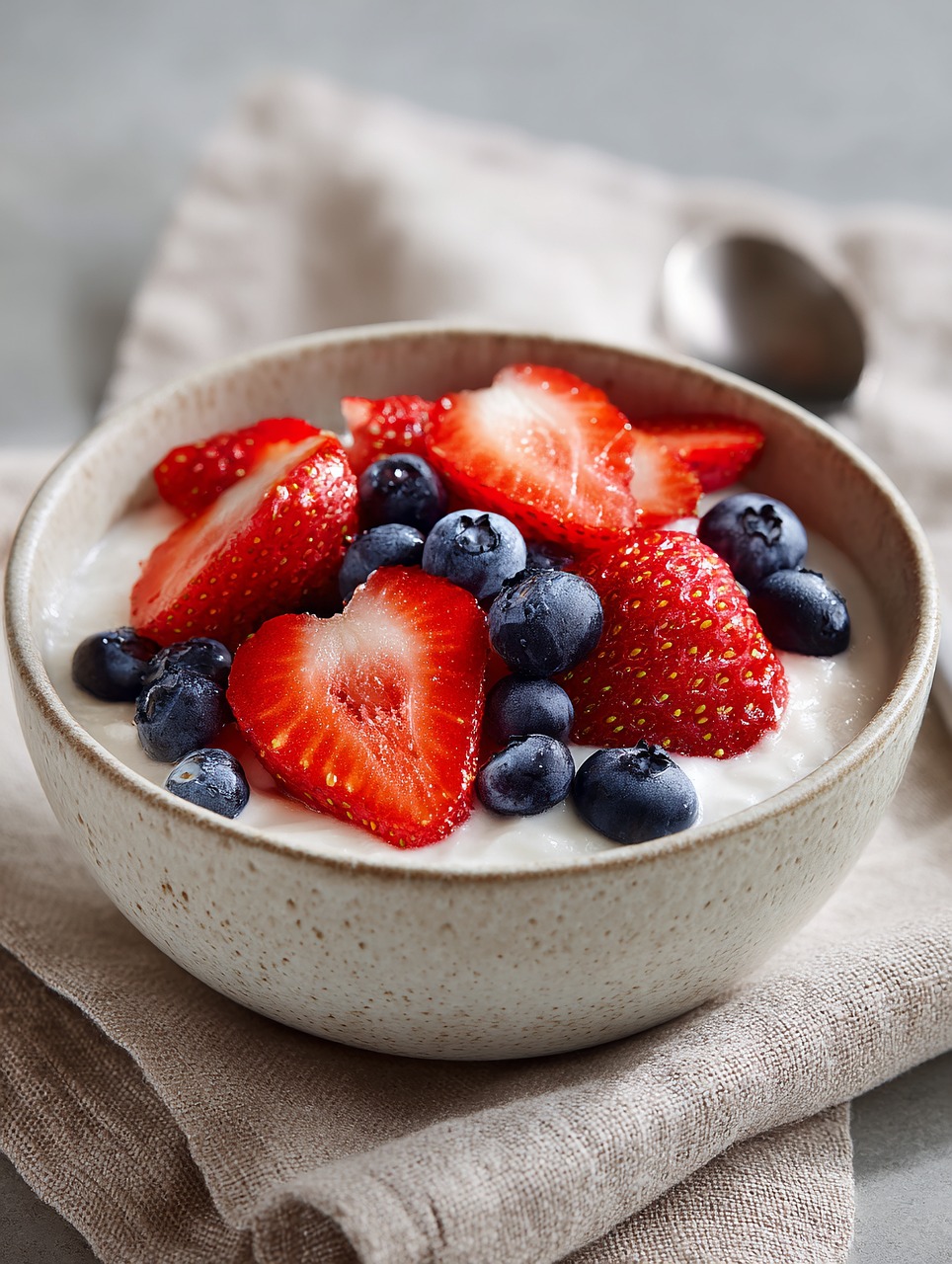 Yogurt Bowl Sliced Strawberries - Free photo on Pixabay