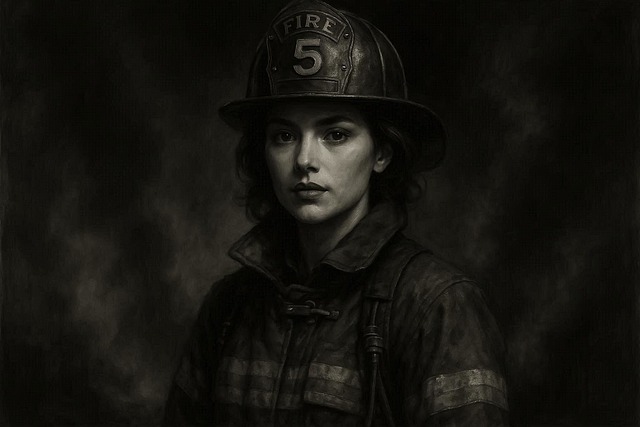Download Portrait, Firefighter, Fire. Royalty-Free Stock Illustration ...