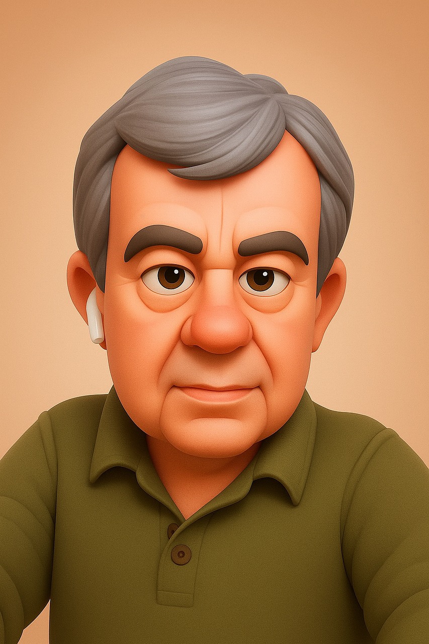 Download Elderly Man, Character Design, Cartoon Style. Royalty-Free ...