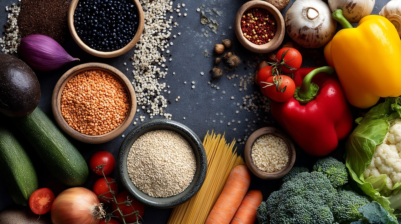 Download Ai Generated, Vegetables, Grains. Royalty-Free Stock ...
